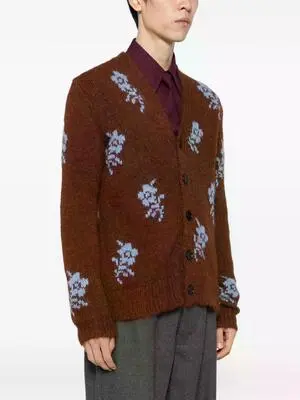 JIL SANDER Floral Print Cardigan