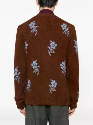 JIL SANDER Floral Print Cardigan