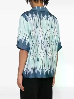 Amiri Argyle-print Silk Shirt