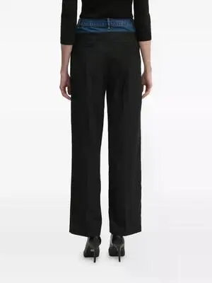 Sisley Denim-panel Trousers