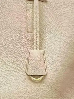 MAISON DE SABRE Zipped Leather Soft Tote - Neutrals