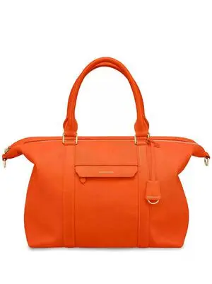MAISON DE SABRE Leather Weekender Bag - Orange