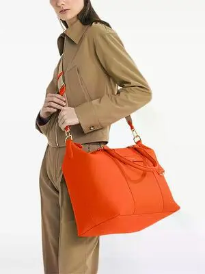 MAISON DE SABRE Leather Weekender Bag - Orange