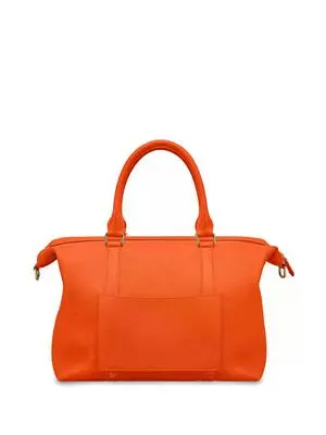 MAISON DE SABRE Leather Weekender Bag - Orange