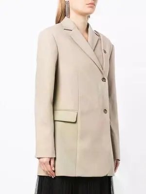 Rokh Asymmetrical Button Blazer