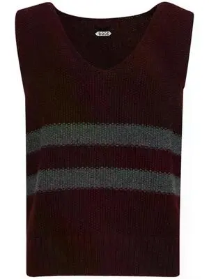 BODE Striped Knitted Vest