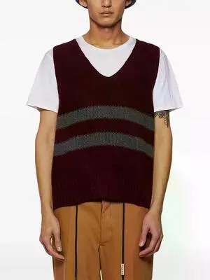 BODE Striped Knitted Vest