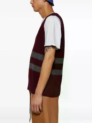 BODE Striped Knitted Vest
