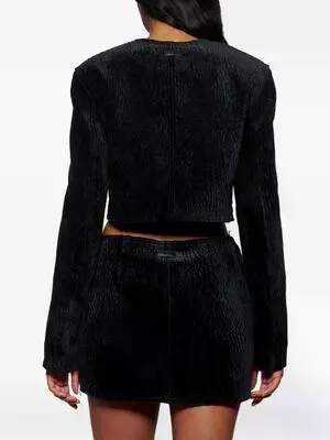 Alexander Wang Velvet-effect Cropped Jacket