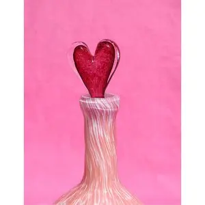 LAETITIA ROUGET Amour Glass Carafe - Pink