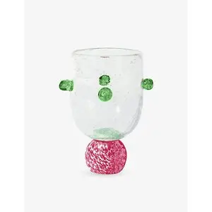 LAETITIA ROUGET Liliana Dotty Orchid Glass Tumbler - Pink