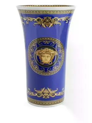 Versace Medusa Vase - Blue