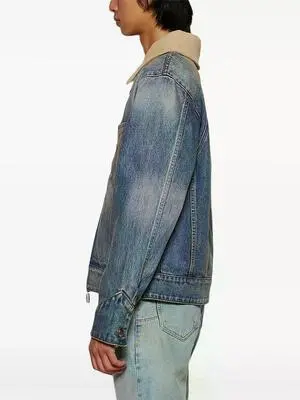 Rhude Western-style Zip-up Denim Jacket