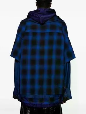 Mihara Yasuhiro Layered Checked-pattern Shirt