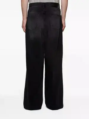 NAHMIAS Beaded Sun Wide Leg Jeans - Black