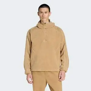 Adidas Borg Fleece Teamgeist 1/4 Zipper Hoodie - Cardboard