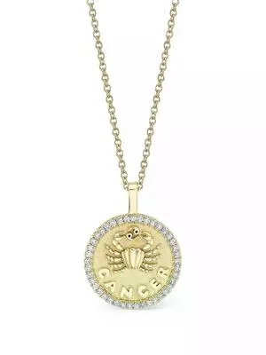 ANITA KO 18k Yellow Diamond Cancer Pendant Necklace - Gold
