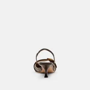 COACH Margot Signature Jacquard Slingbacks - Oak/maple