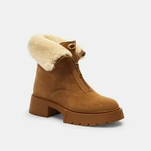 COACH Leah Platform Zip Bootie