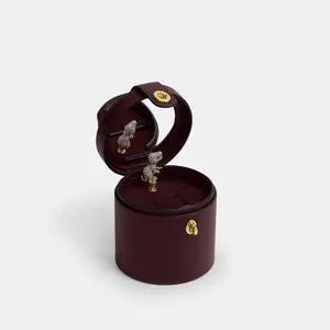 Coach Jewelry Box - Brass/merlot