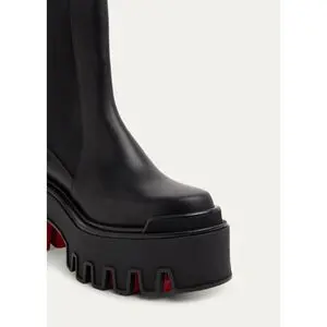 CHRISTIAN LOUBOUTIN 80mm Marcharcroc Platform Chelsea Boots