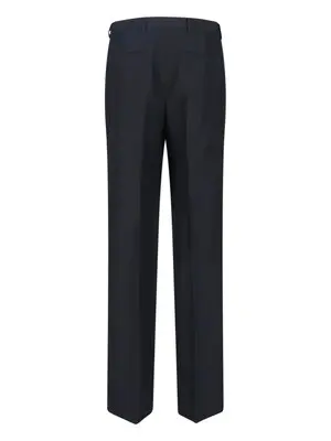 Gucci Silk Twill Straight Leg Pants