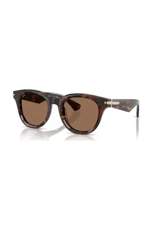 Burberry Sunglasses Round Acetate Frame - Brown