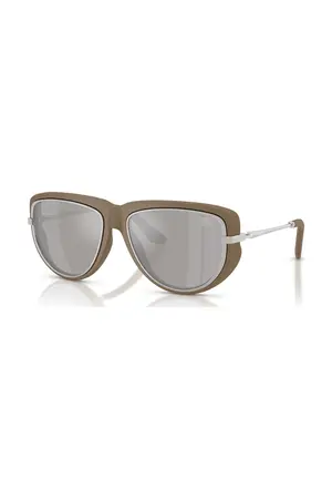 Burberry Be4466u Pilot Sunglasses - Metallic