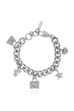 Marc Jacobs Brass Charm Bracelet - Silver