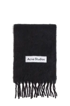 Acne Studios Wool Scarf - Black