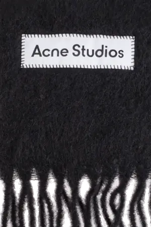 Acne Studios Wool Scarf - Black