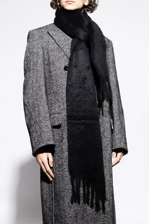 Acne Studios Mohair Scarf - Black