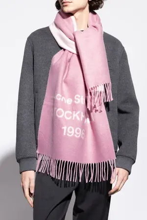 Acne Studios Wool Scarf - Pink