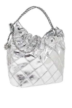 Tory Burch Fleming Mini Shoulder Bag - Silver