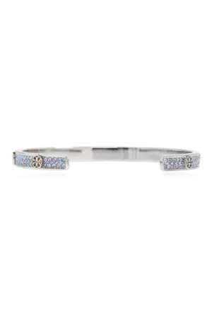 Tory Burch Bracelet With Crystals - Silver