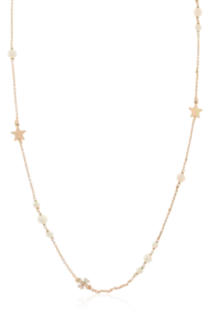 Tory Burch Pearl Necklace - Gold
