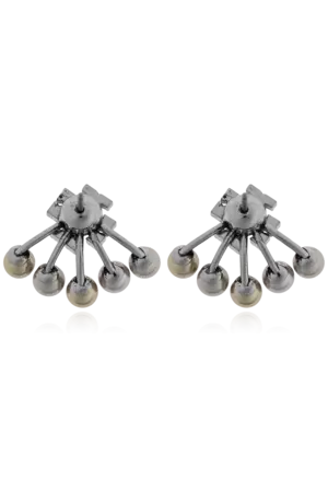 Tory Burch Earrings With Crystals And Pearls