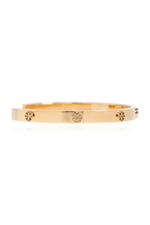 Tory Burch Brass Logo Bracelet - Gold