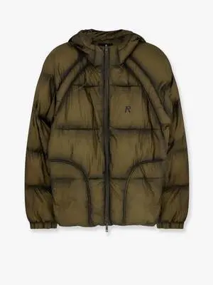 REPRESENT Padded And Quilted Down Jacket - Green