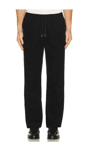 RHYTHM Corduroy Trousers With Drawstring - Black