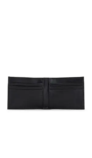 Polo Ralph Lauren Burnished Leather Billfold Wallet - Black