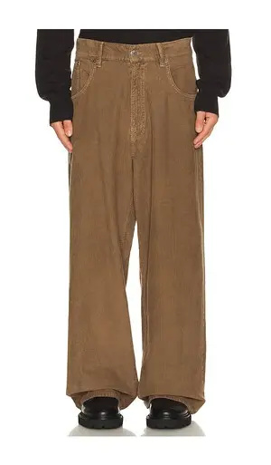 SUNFLOWER Super Wide Corduroy Trousers - Brown