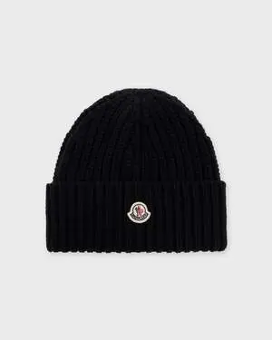 Moncler Wool And Cashmere Beanie - Black