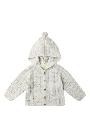 QUINCY MAE Tassel Hooded Cardigan