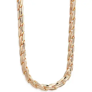 OPEN EDIT Woven Collar Necklace - Gold