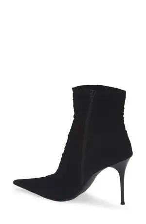 Jeffrey Campbell Pointed Toe Bootie - Black Suede