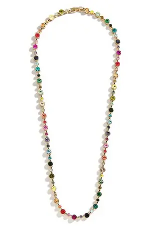 Baublebar Round Bezel Tennis Necklace - Gold Multi