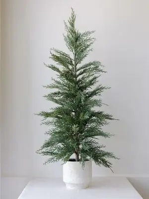 CG HUNTER 24" Artificial Evergreen Cedar Tree Set