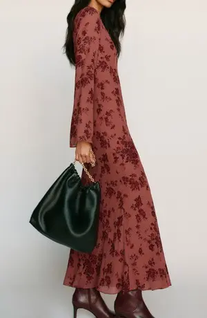 REFORMATION Esra Floral Print Long Sleeve Dress - Clarette