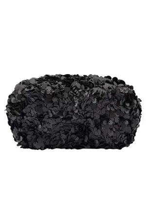 OLGA BERG Mattie Sequin Top Handle Bag - Black